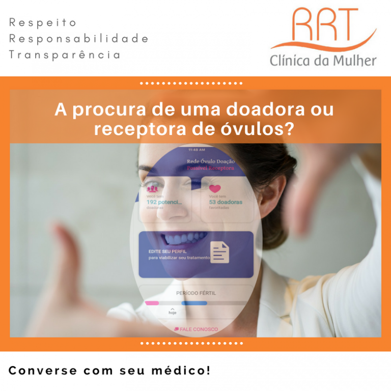 Aplicativo para Ovodoação | RRT Clínica da Mulher